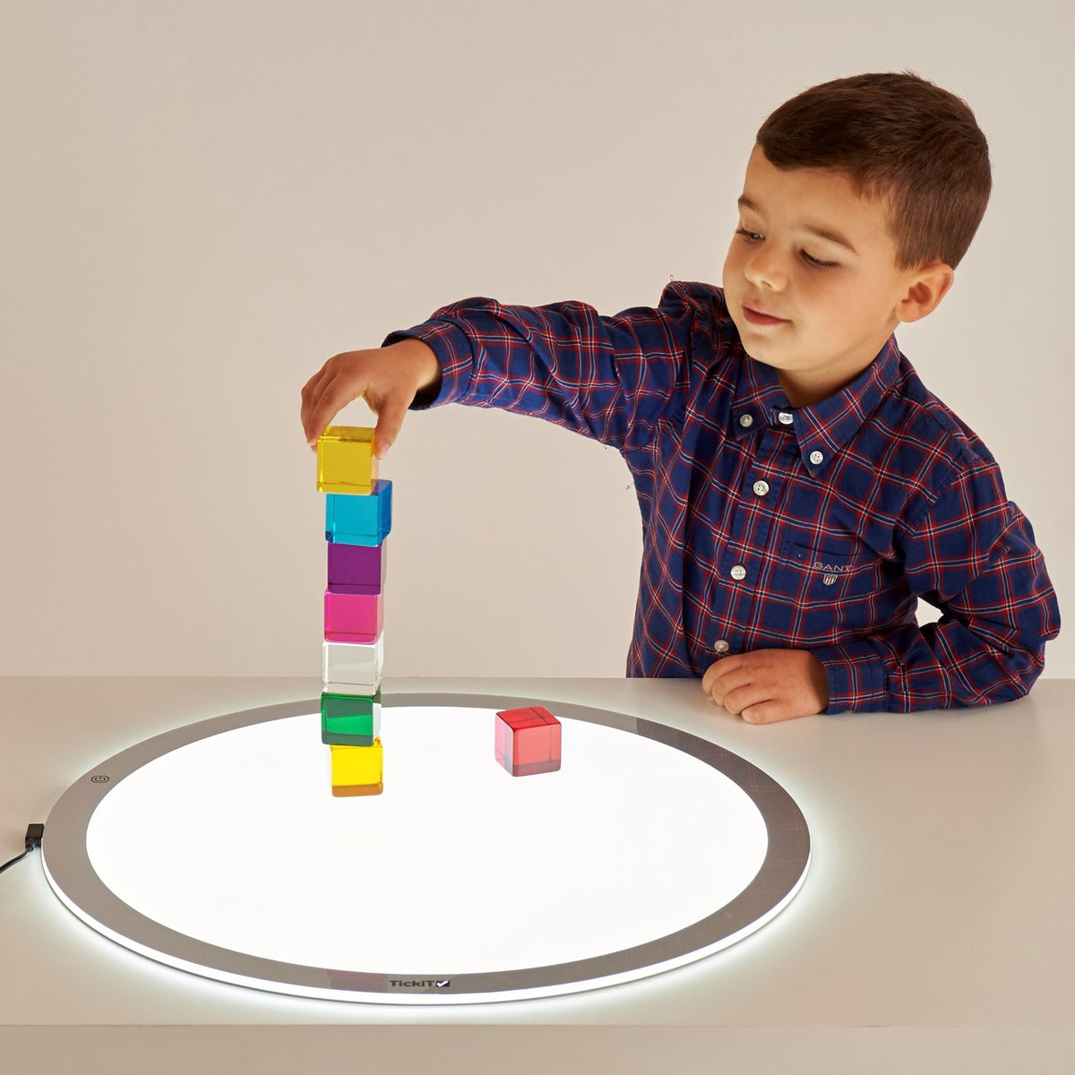 TickiT Round LED Light Panel - 600mm– Sensory Surroundings Limited